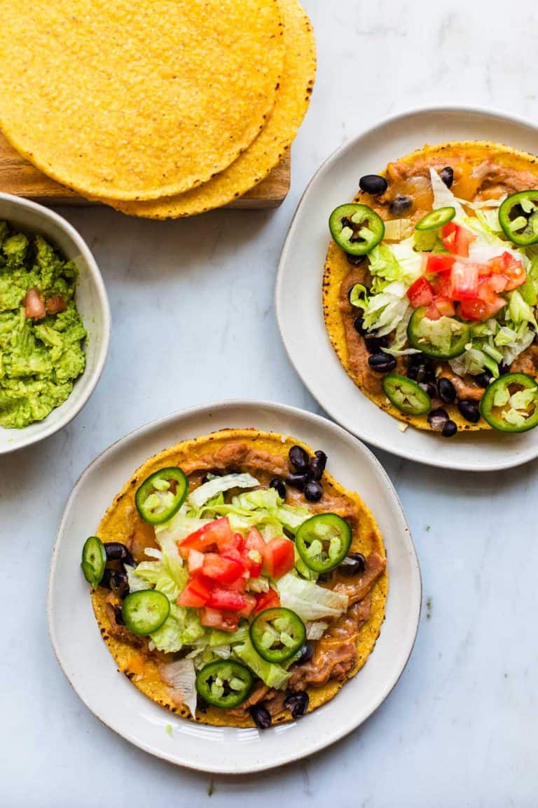 Vegetarian Tostadas - The Travel Palate