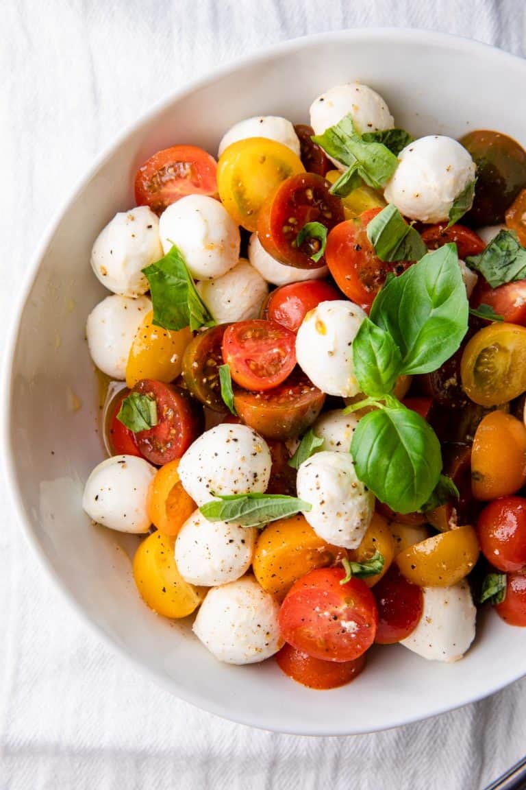 Cherry Tomato Caprese Salad - The Travel Palate