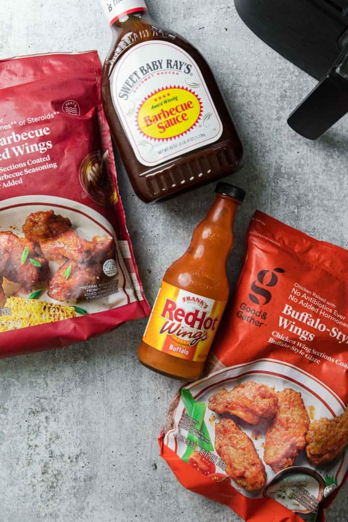 Air Fryer Frozen Chicken Wings - The Travel Palate