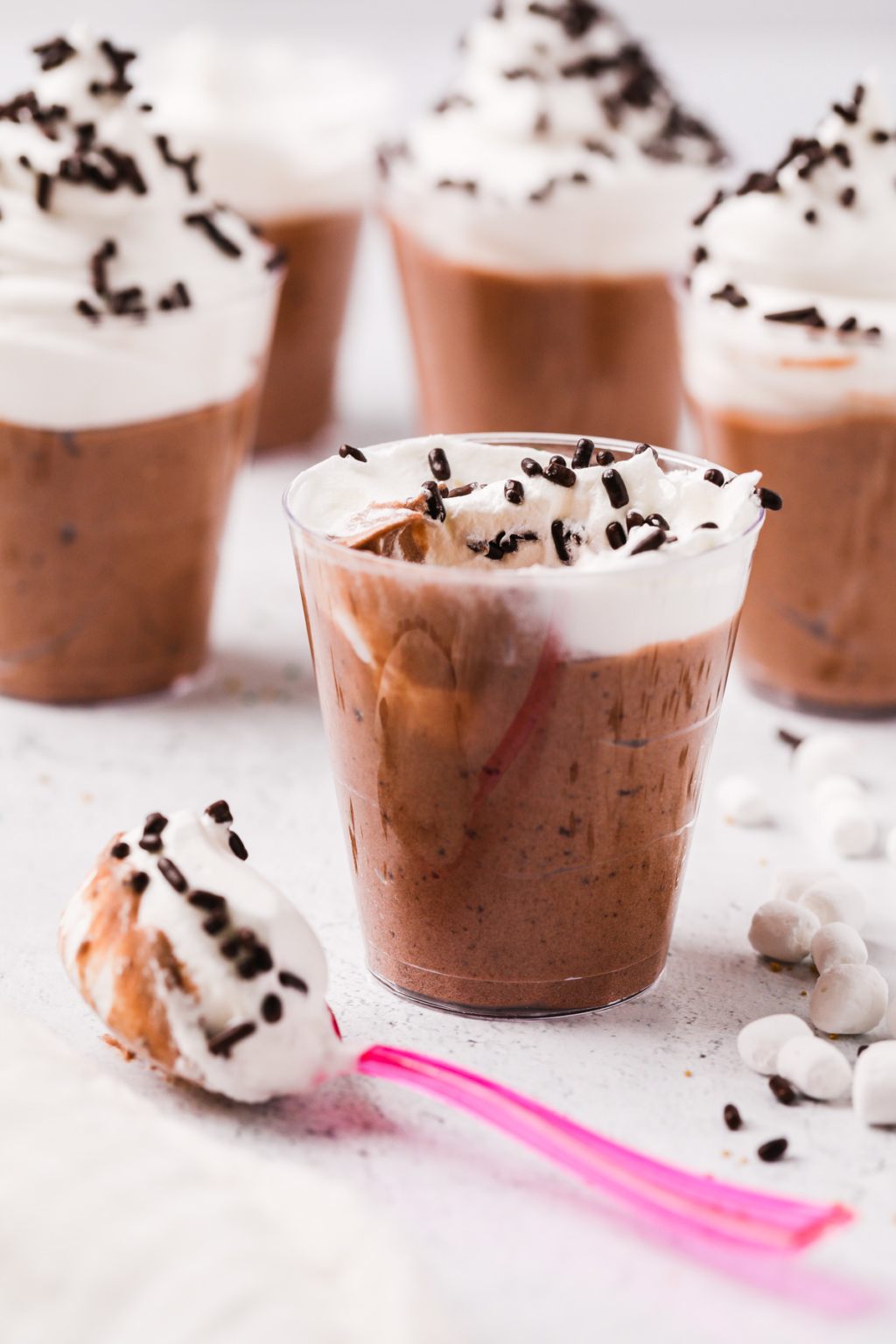 Hot Chocolate Pudding Shots - The Travel Palate