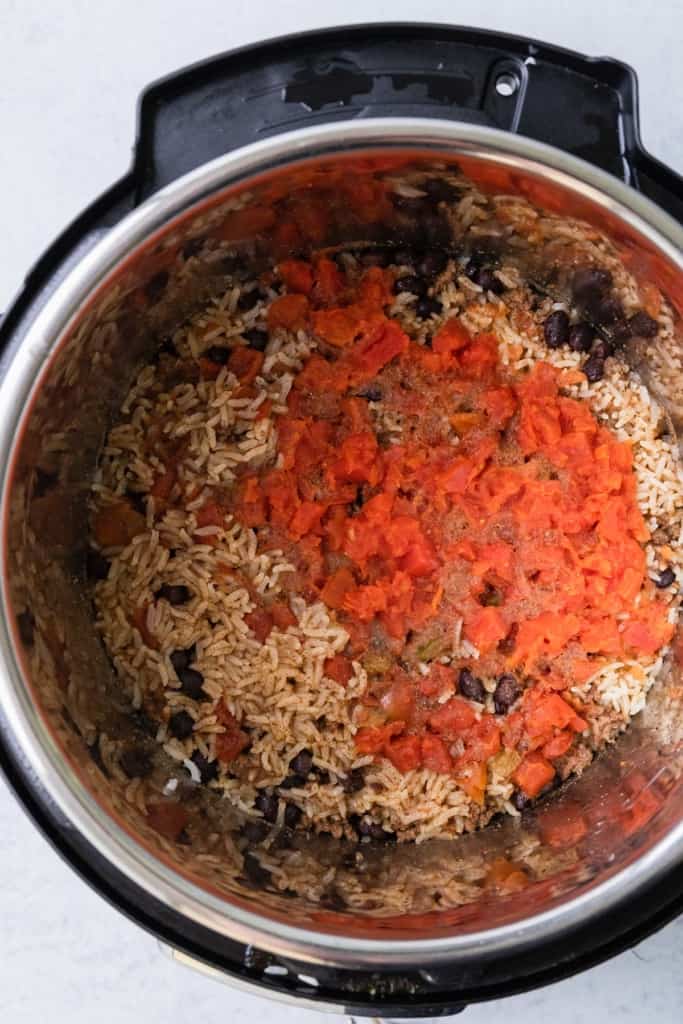 Cheesy Mexican Instant Pot Ground Beef and Rice - The Travel Palate