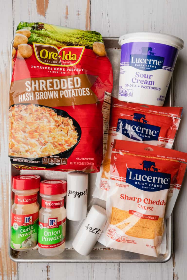 Cheesy Crockpot Hashbrown Casserole - The Travel Palate