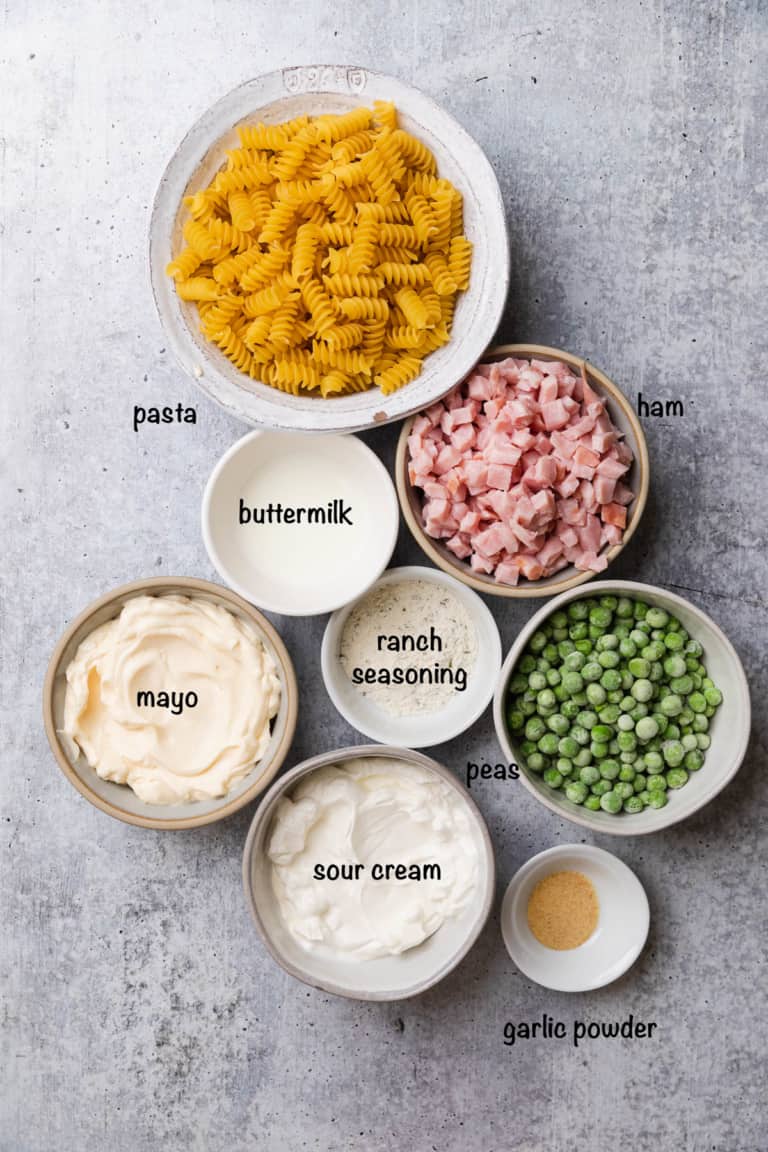 Copycat Ruby Tuesday Ham and Pea Pasta Salad - The Travel Palate