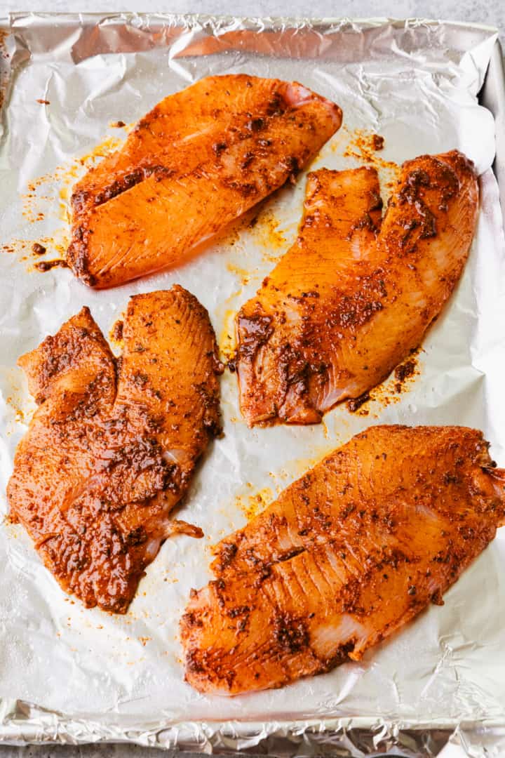 Quick Easy Baked Blackened Tilapia (Tex Mex Flavors) - The Travel Palate