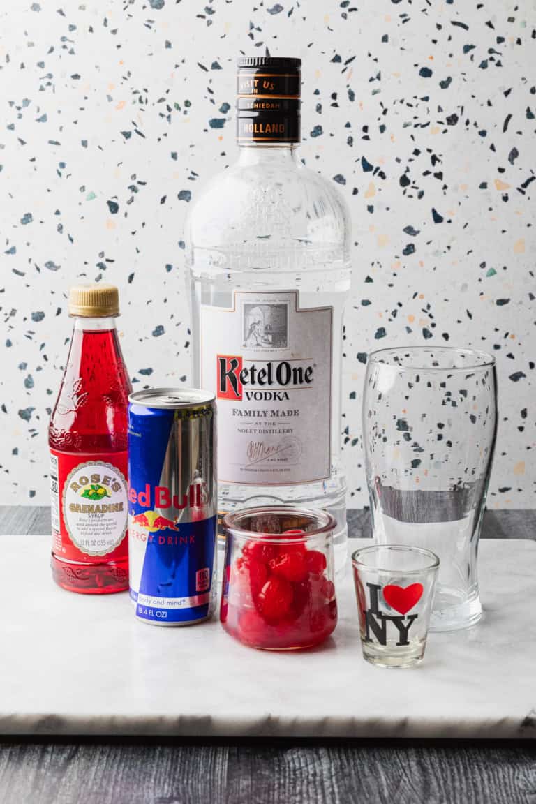 3 Ingredient Cherry Bomb Shot (Simple Party Shooter) - The Travel Palate