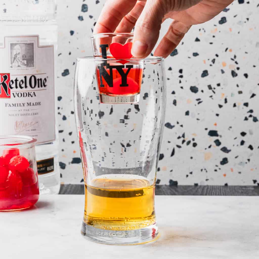 3 Ingredient Cherry Bomb Shot (Simple Party Shooter) - The Travel Palate