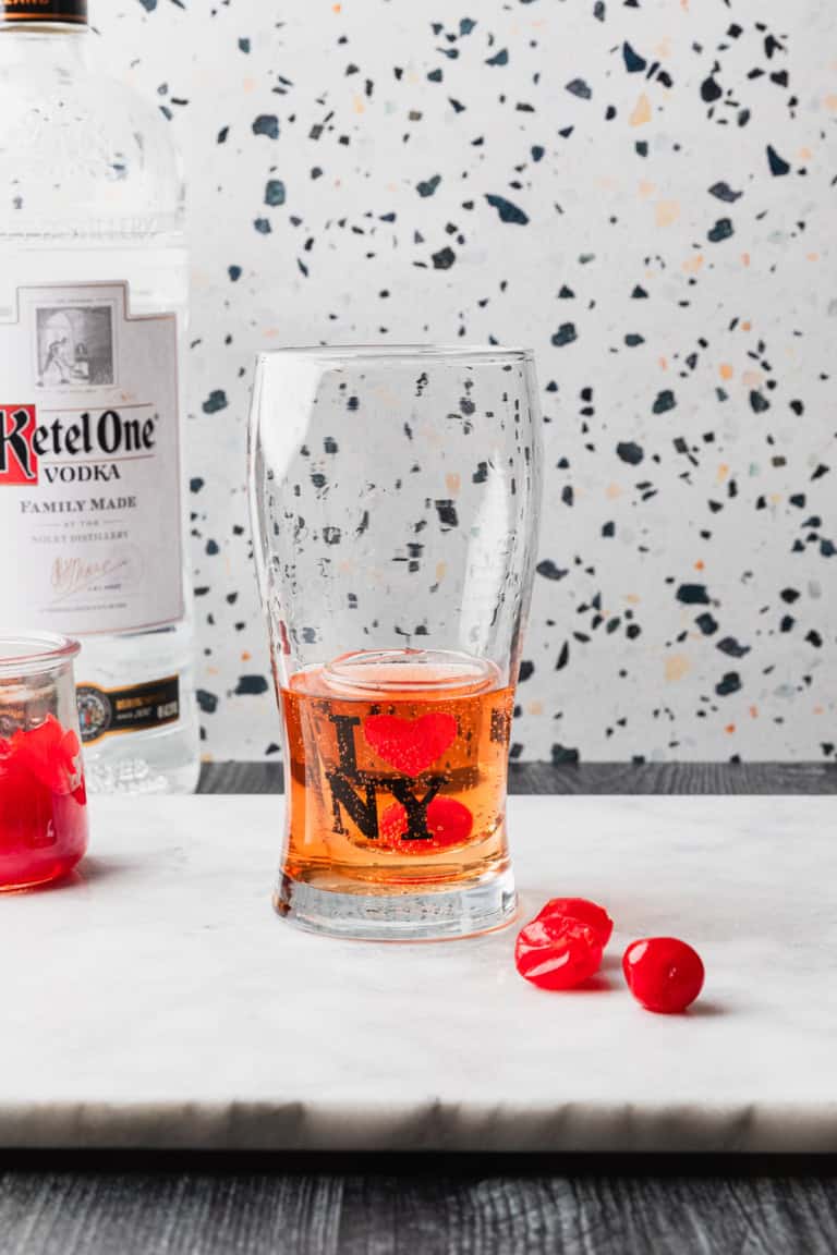 3 Ingredient Cherry Bomb Shot (Simple Party Shooter) - The Travel Palate