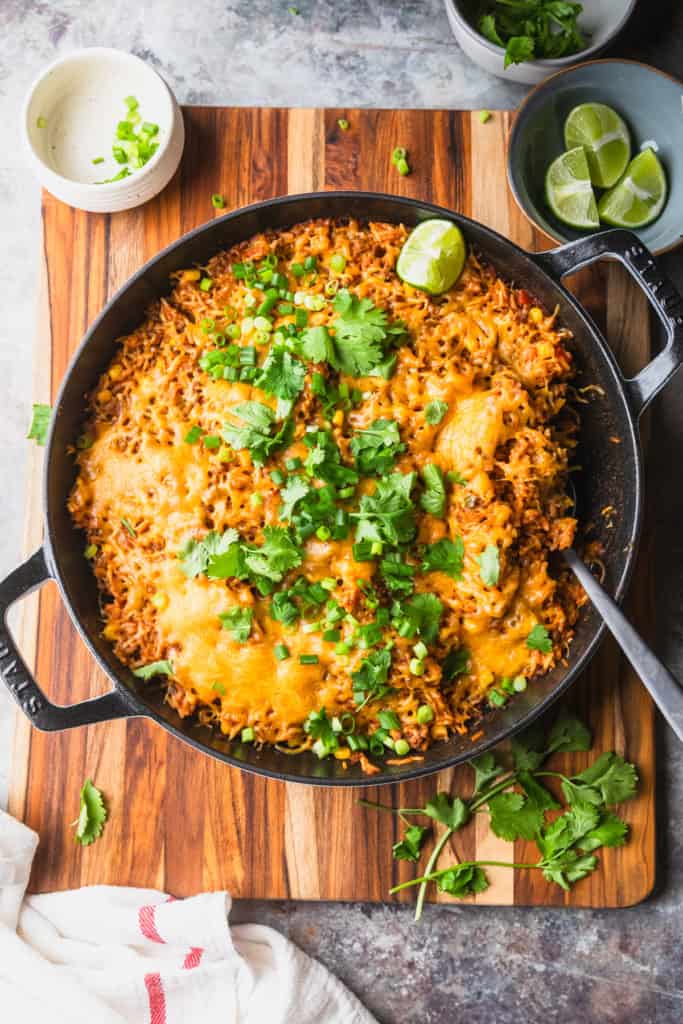 Ground Beef Salsa Rice - The Travel Palate