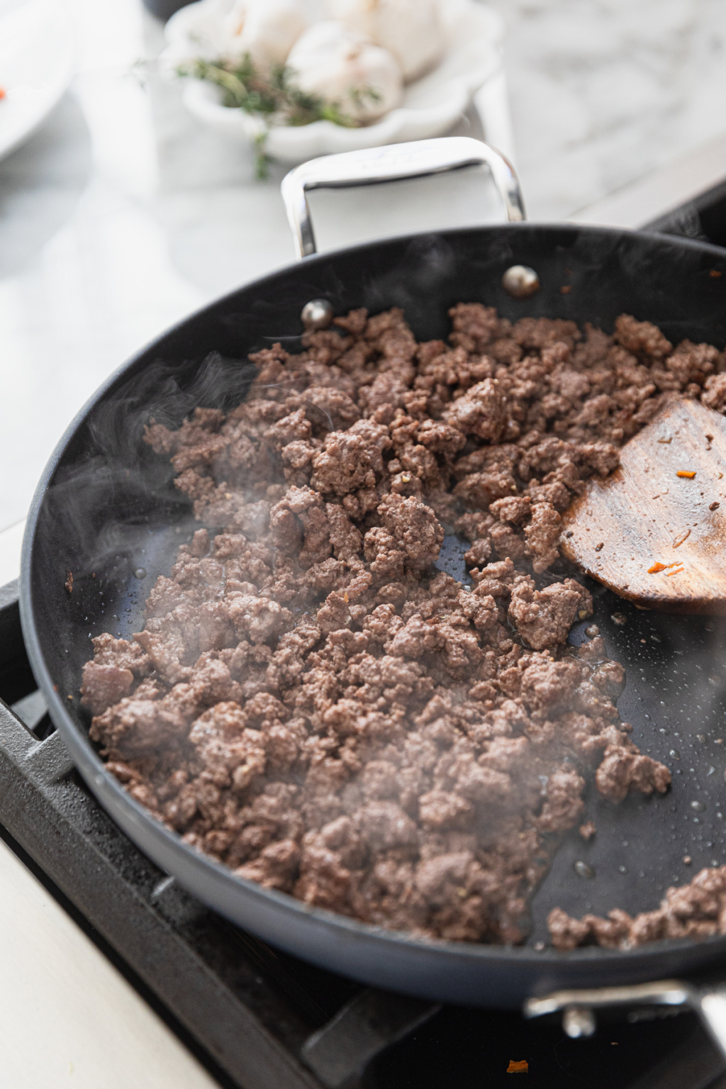Simple Ground Beef Pot Pie Recipe with Puff Pastry - The Travel Palate