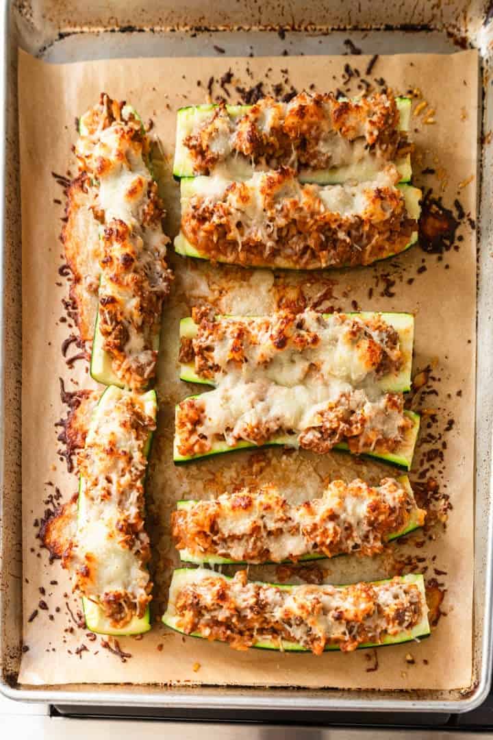 Stuffed Zucchini with Ground Beef and Rice - The Travel Palate